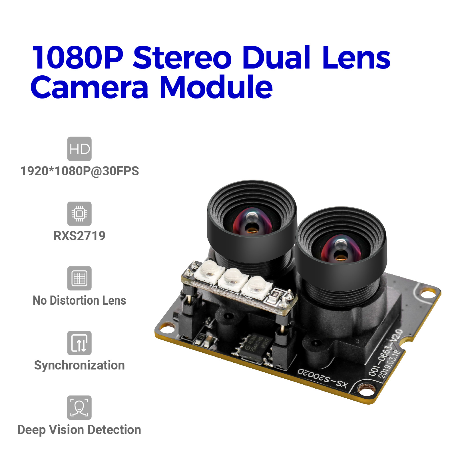 Wholesale 1080P Stereo Dual Lens USB Camera Module Manufacturer and ...