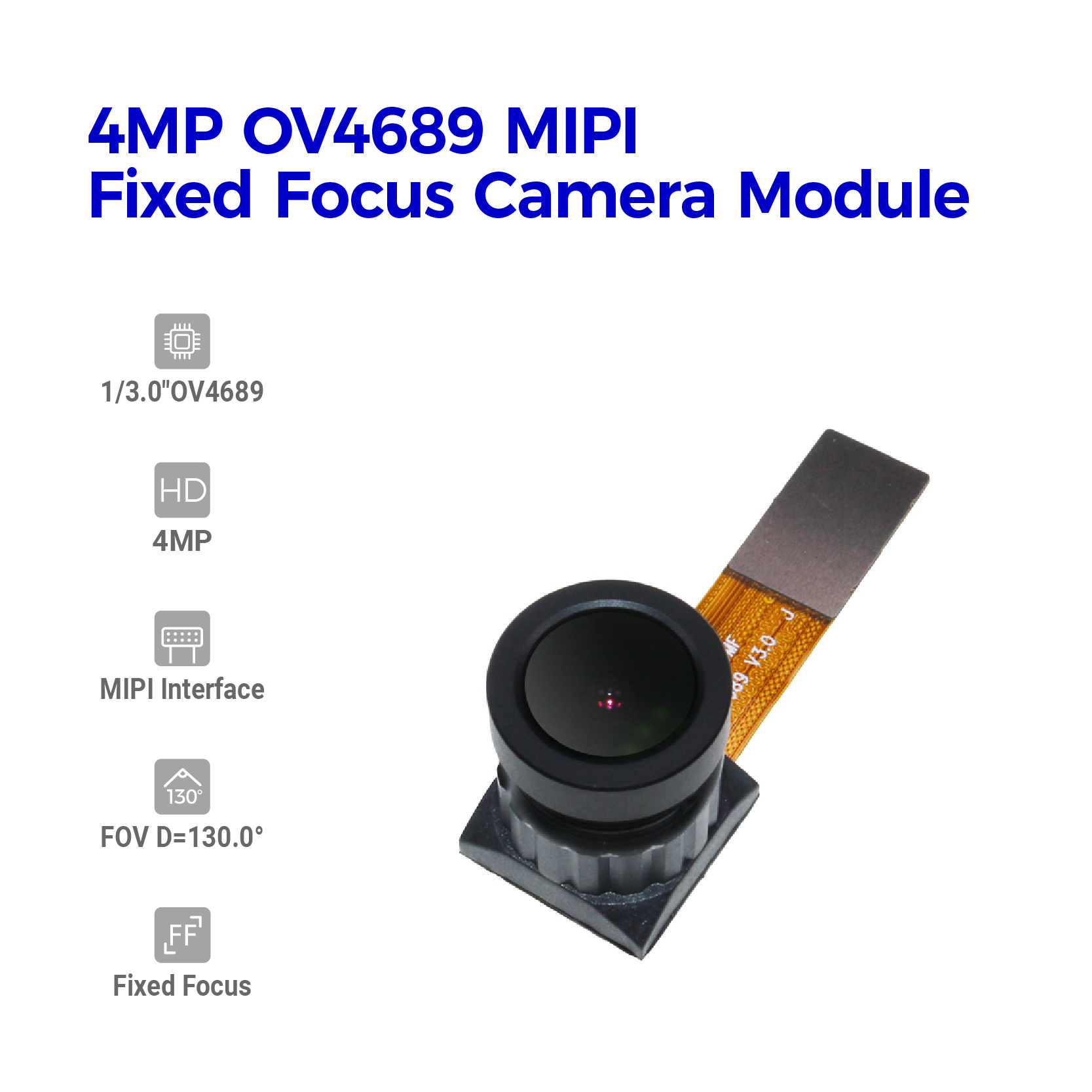 Wholesale OV4689 Fixed Focus Wide-angle 4MP Mipi Cmos Camera Module Manufacturer and Supplier ...