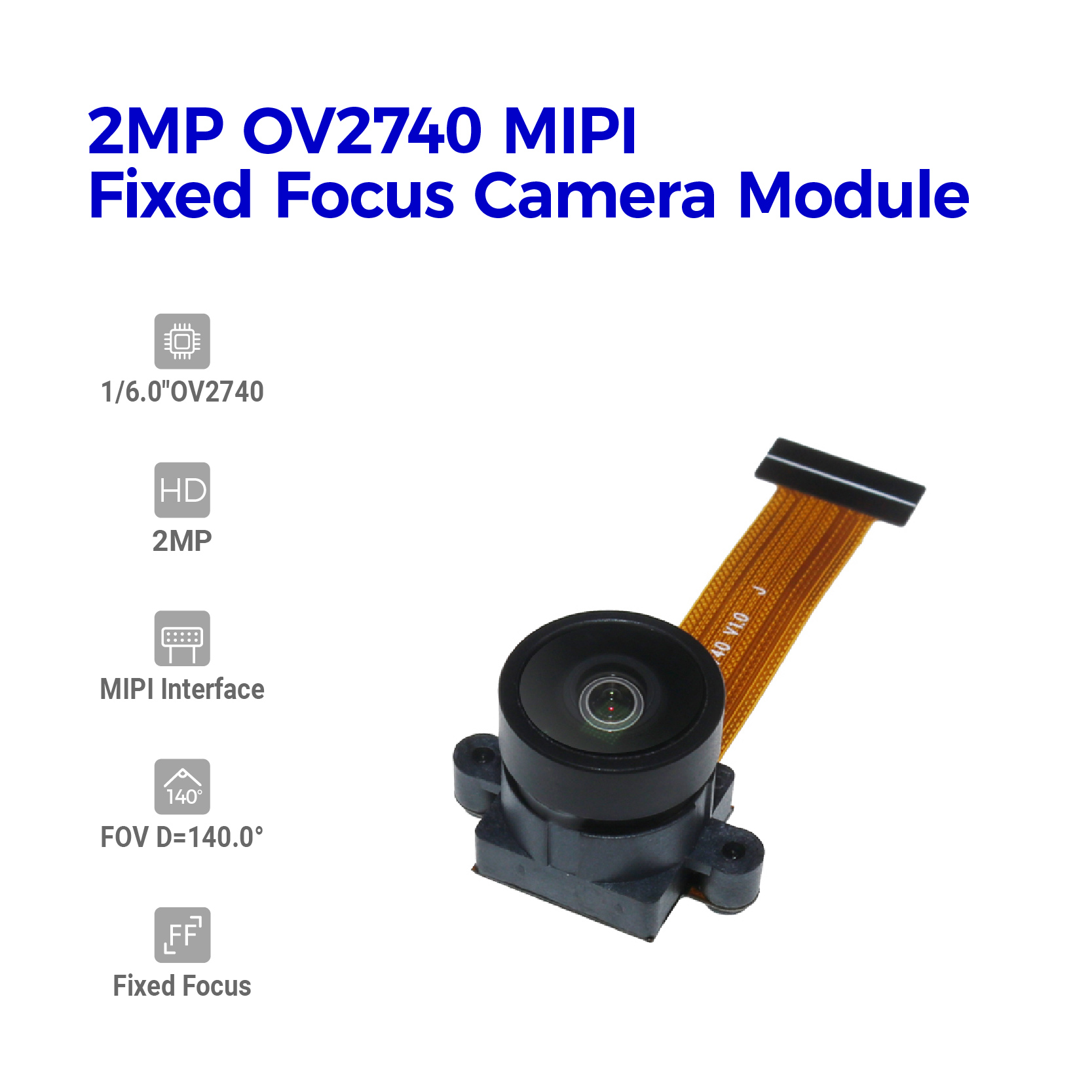 Wholesale OV2740 2MP Full HD Wide View Angle MIPI Camera Module ...
