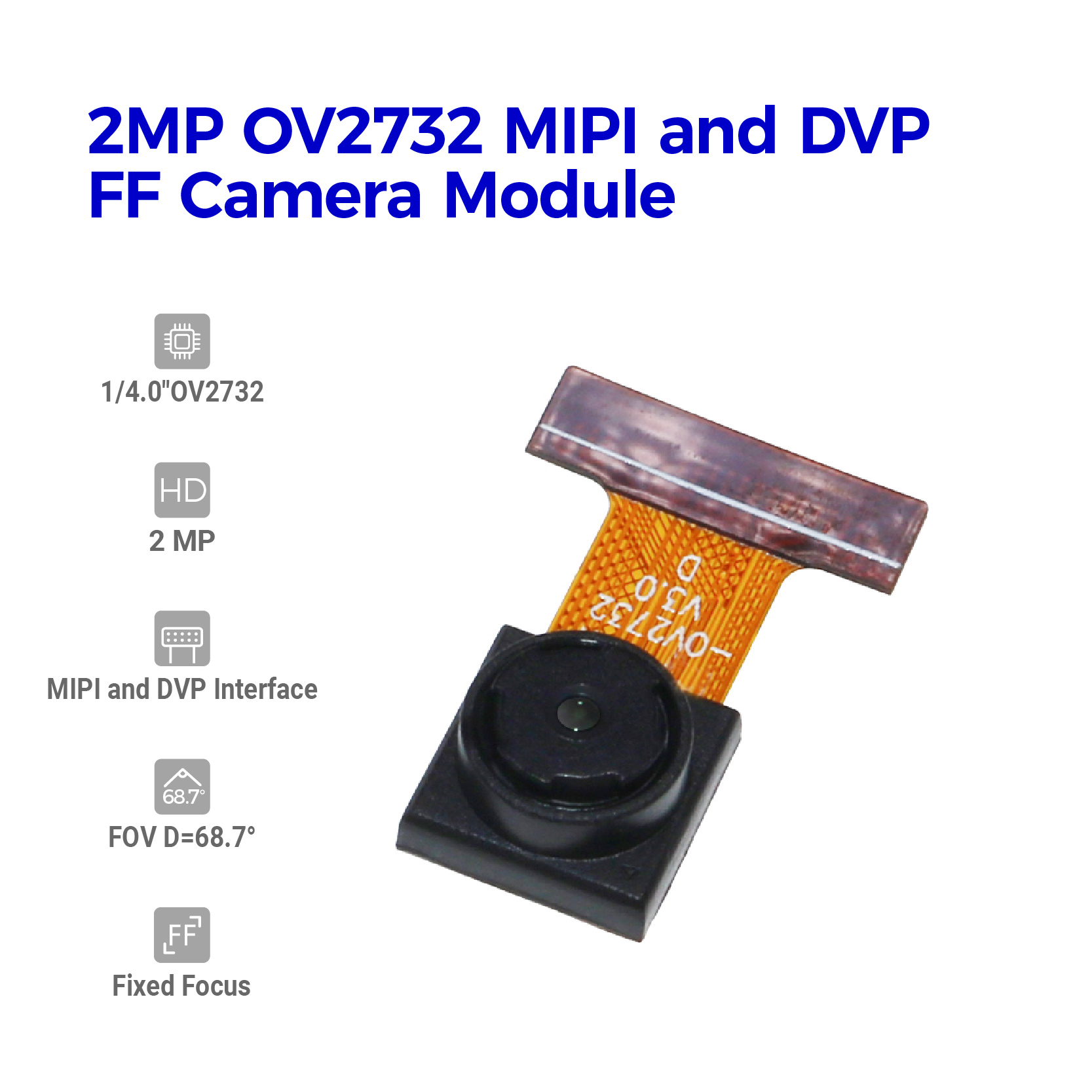 Wholesale 2MP OV2732 MIPI and DVP Parallel Camera Mini Board Camera Module Manufacturer and ...