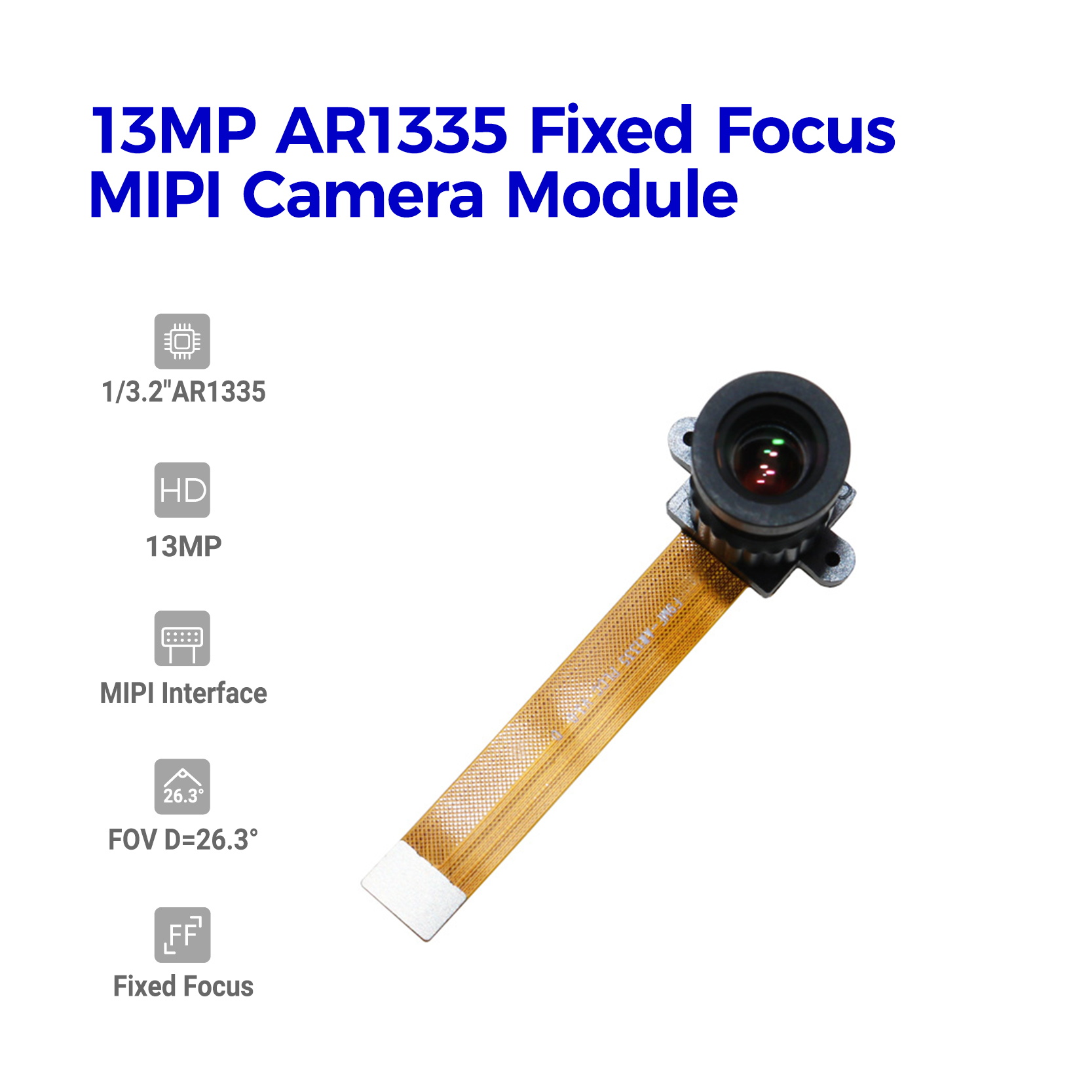 Wholesale AR1335 13MP CMOS Sensor M12 Fixed Focus MIPI Camera Module ...