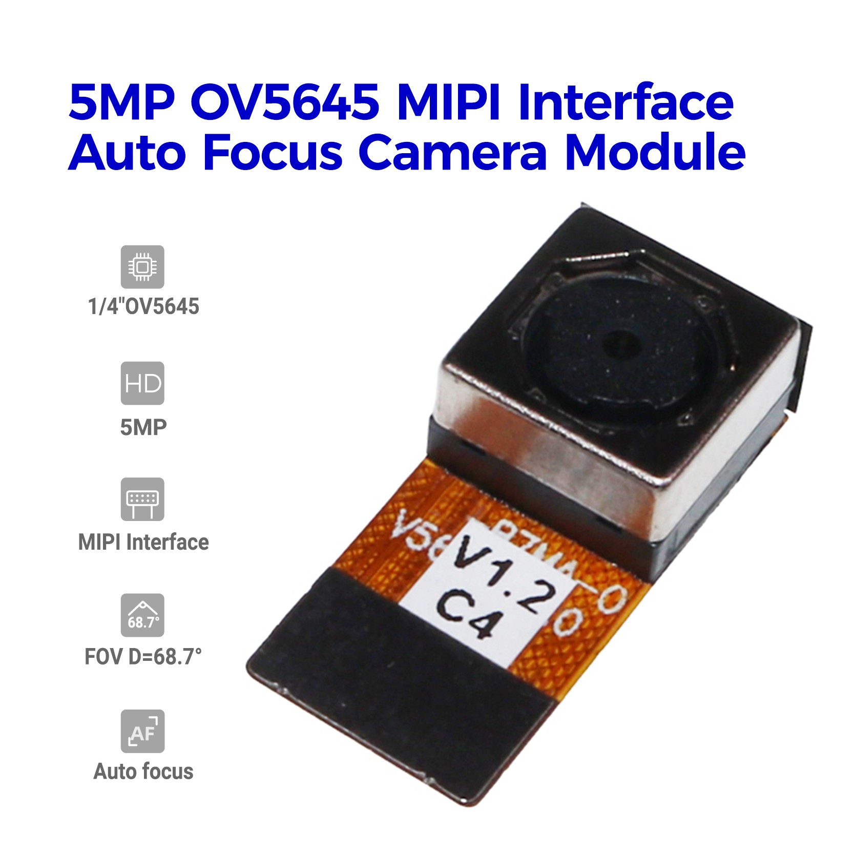Wholesale 5mp OV5645 DVP AF MIPI CMOS Module Manufacturer and Supplier | Hampo