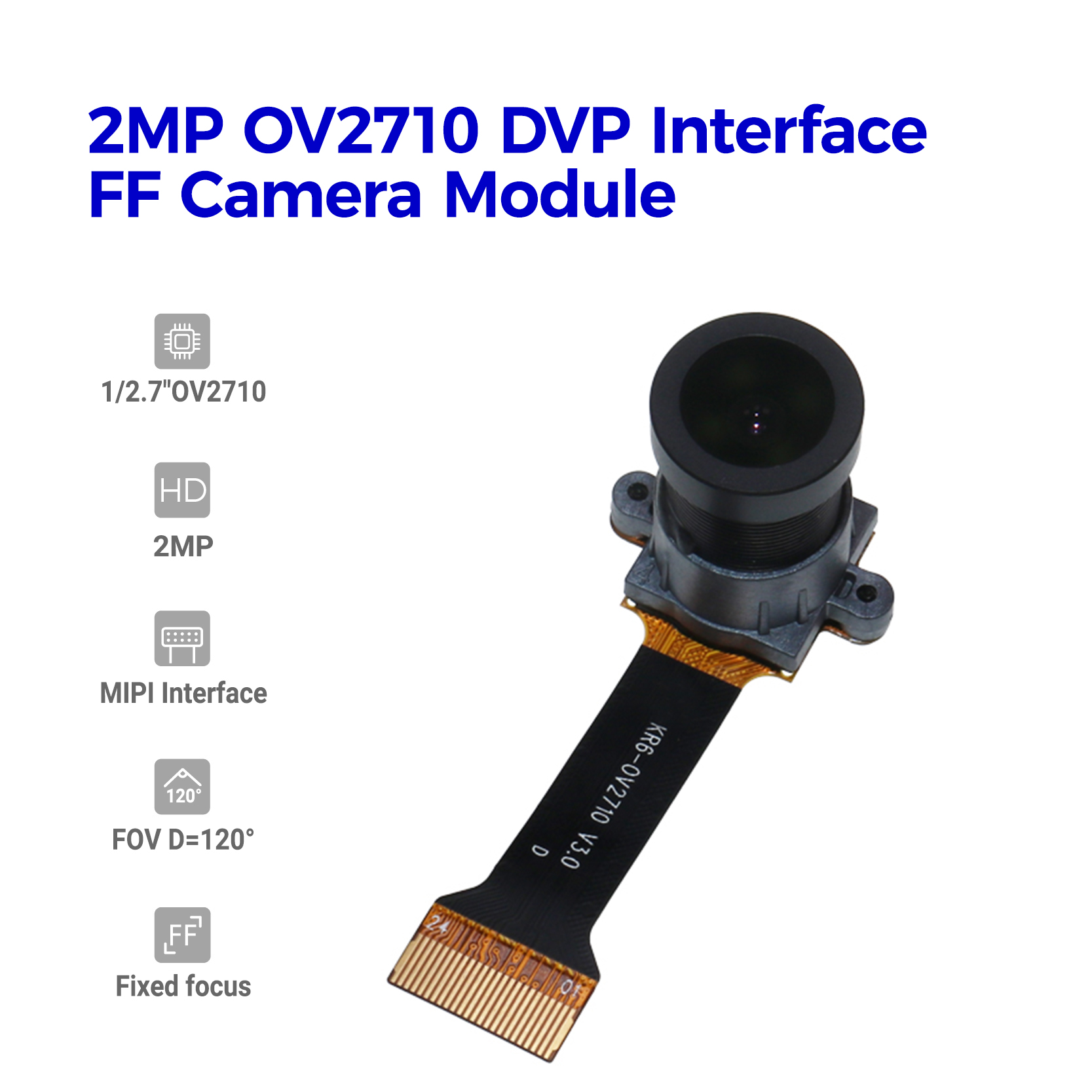 Wholesale 2MP Ov2710 Fixed Focus Mipi Camera Module Manufacturer and ...
