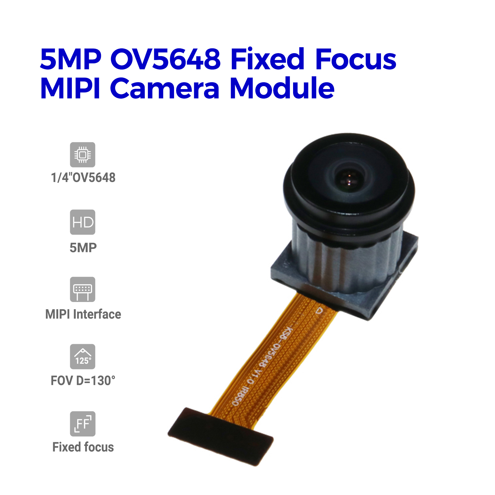 Wholesale 5MP OV5648 Fixed Focus MIPI Camera Module Manufacturer and ...