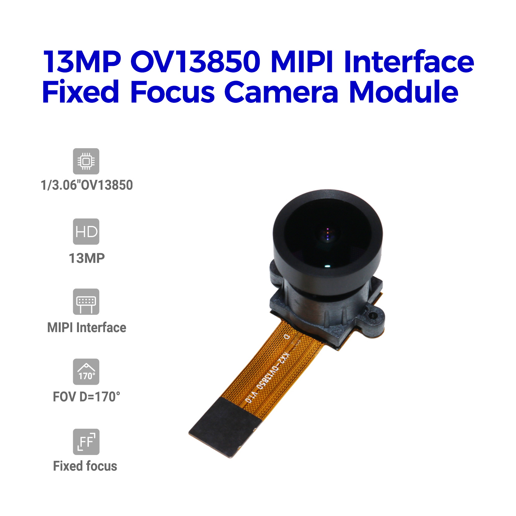 Wholesale 13MP OV13850 Fixed Focus MIPI Camera Module Manufacturer and Supplier | Hampo