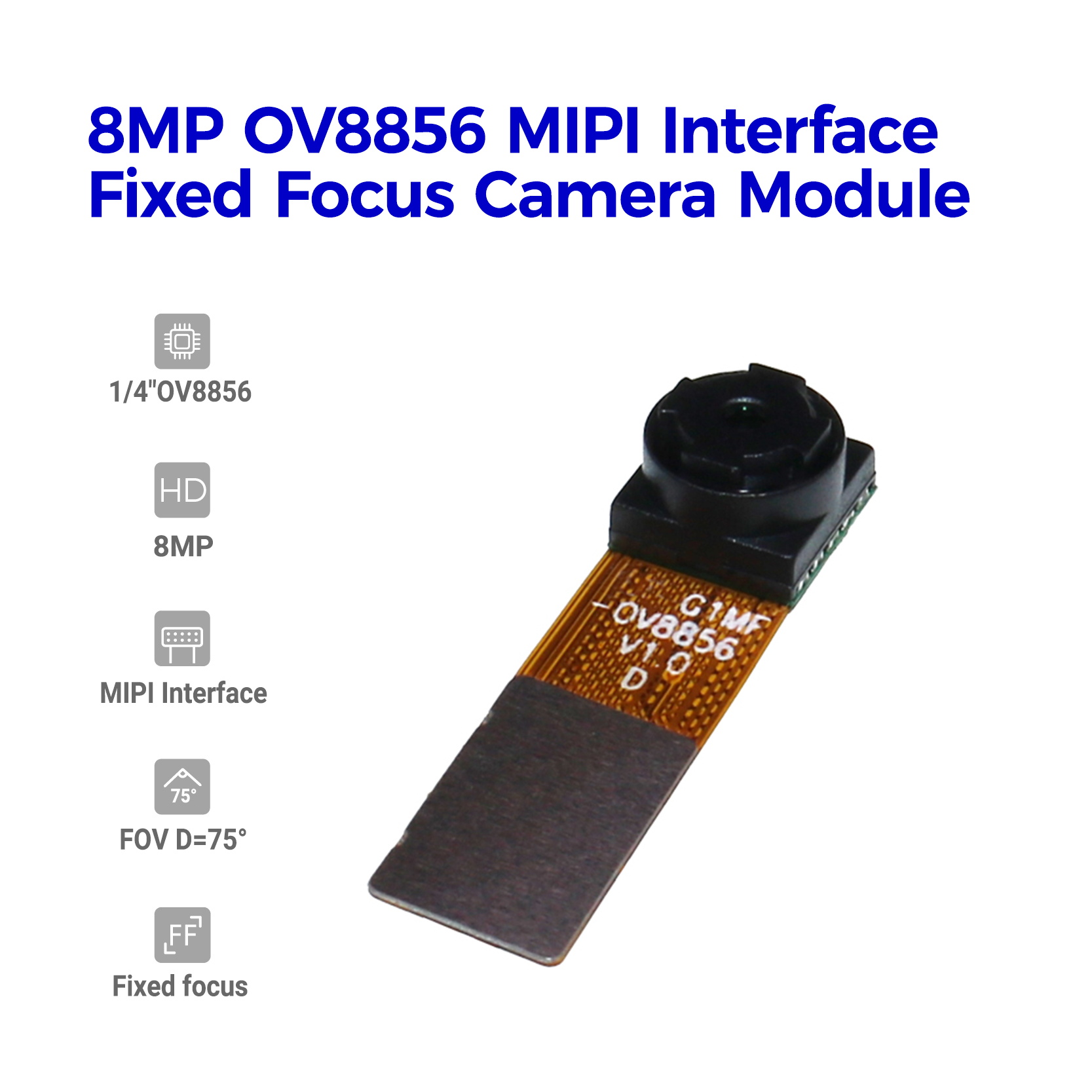Wholesale 8MP OmniVision OV8856 MIPI Interface Fixed Focus Camera ...
